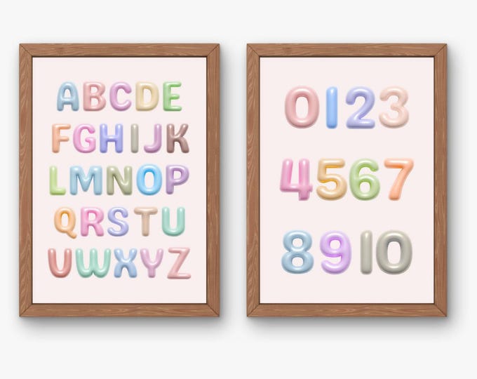 A-Z Alphabet Poster for Kids | Digital Download | Preschool Wall Art ...