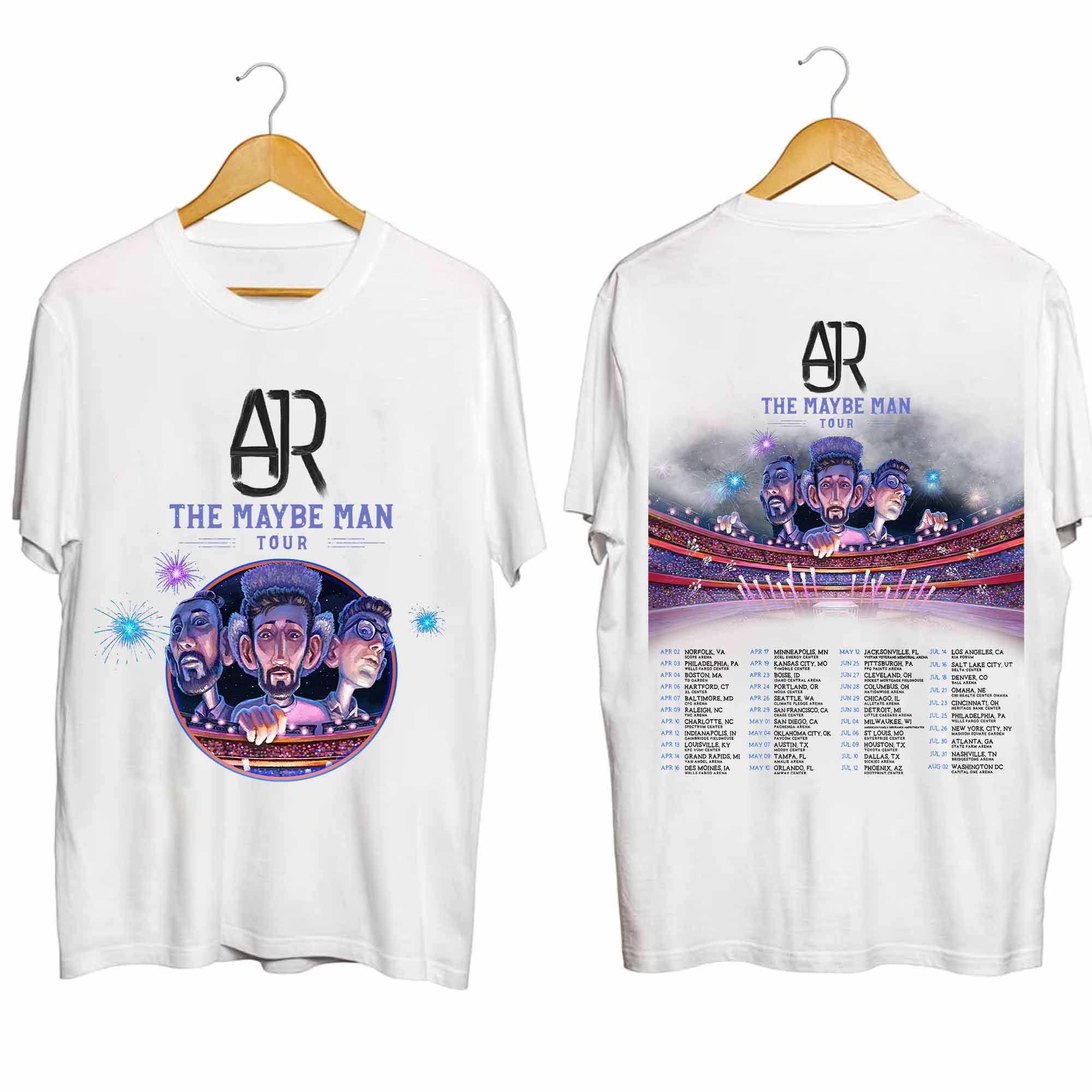 AJR The Maybe Man Tour 2024 Tour Shirt, AJR Band Fan Shirt, The Maybe ...