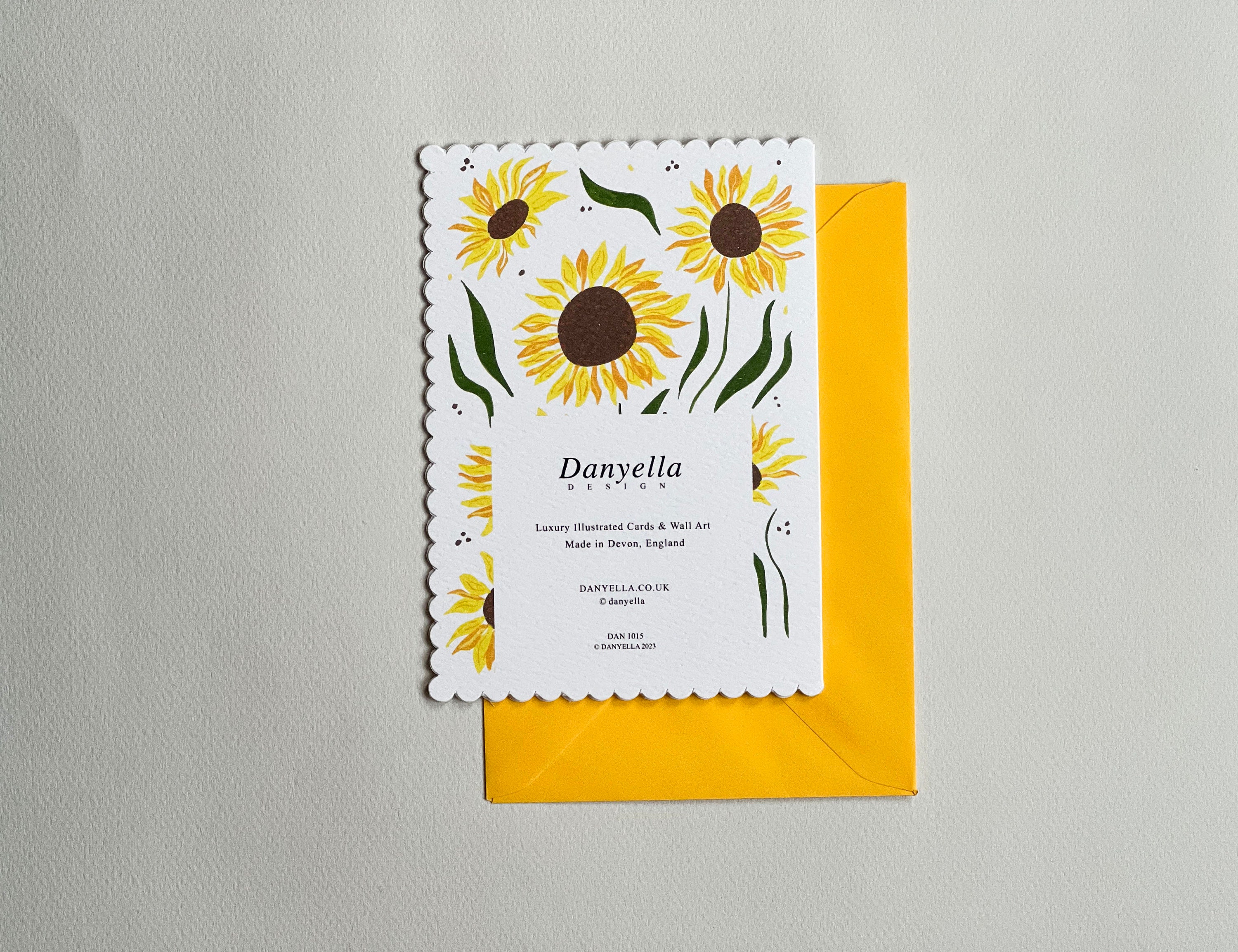 Happy Birthday Sunflowers Card Yellow Greeting Card Happy Birthday Card ...