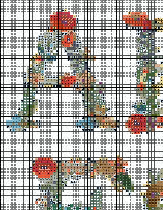 Floral Alphabet Cross Stitch Pattern Letters Embroidery Flower Letter ...