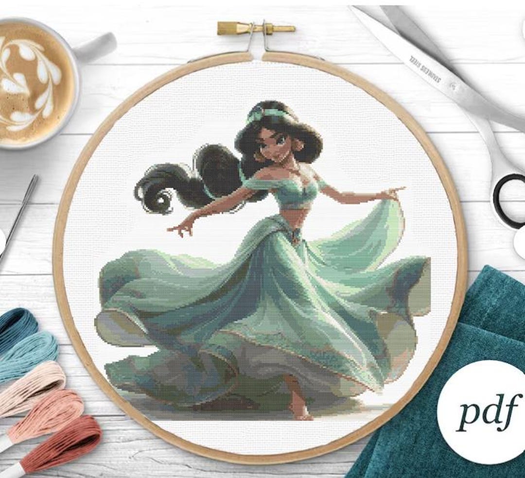 Cross Stitch Pattern Princess Embroidery Designs Counted Cross Stitch ...