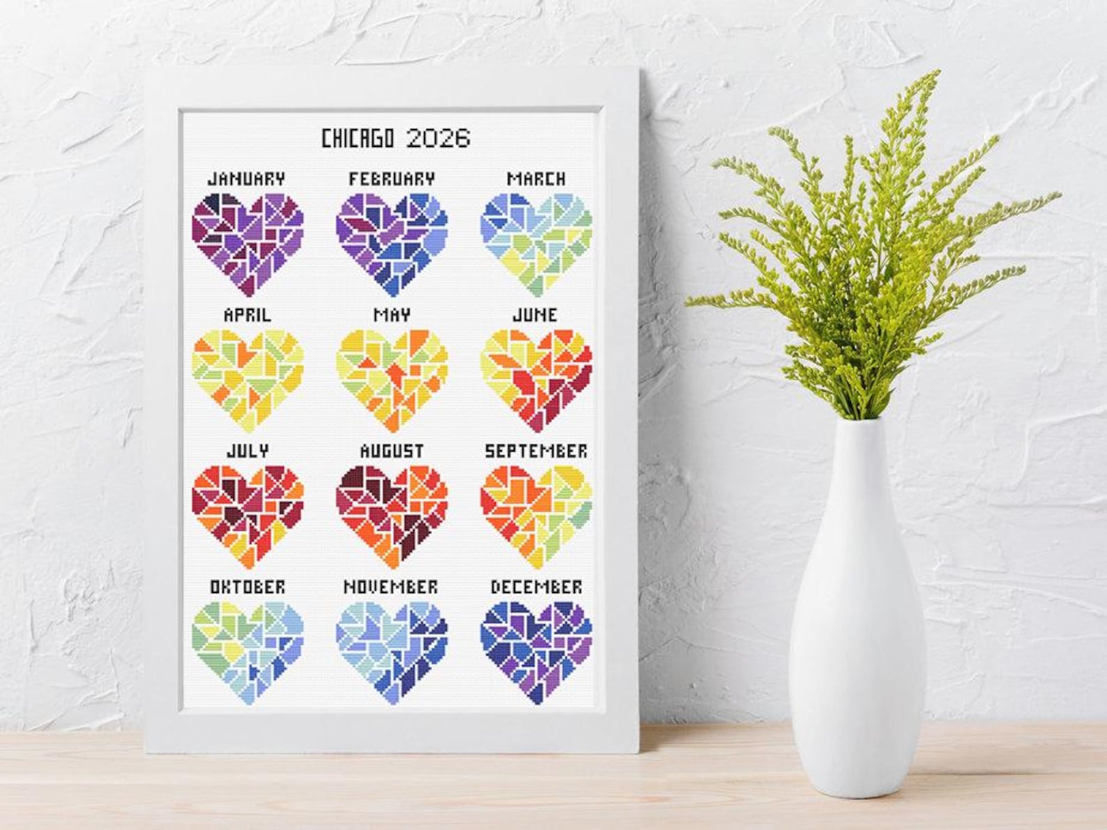 Temperature Cross Stitch Pattern - Easy Beginners Xstitch Chart PDF ...