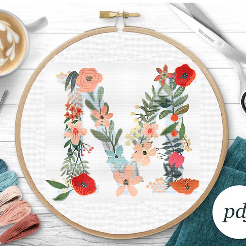 Letter Cross Stitch Pattern - Etsy