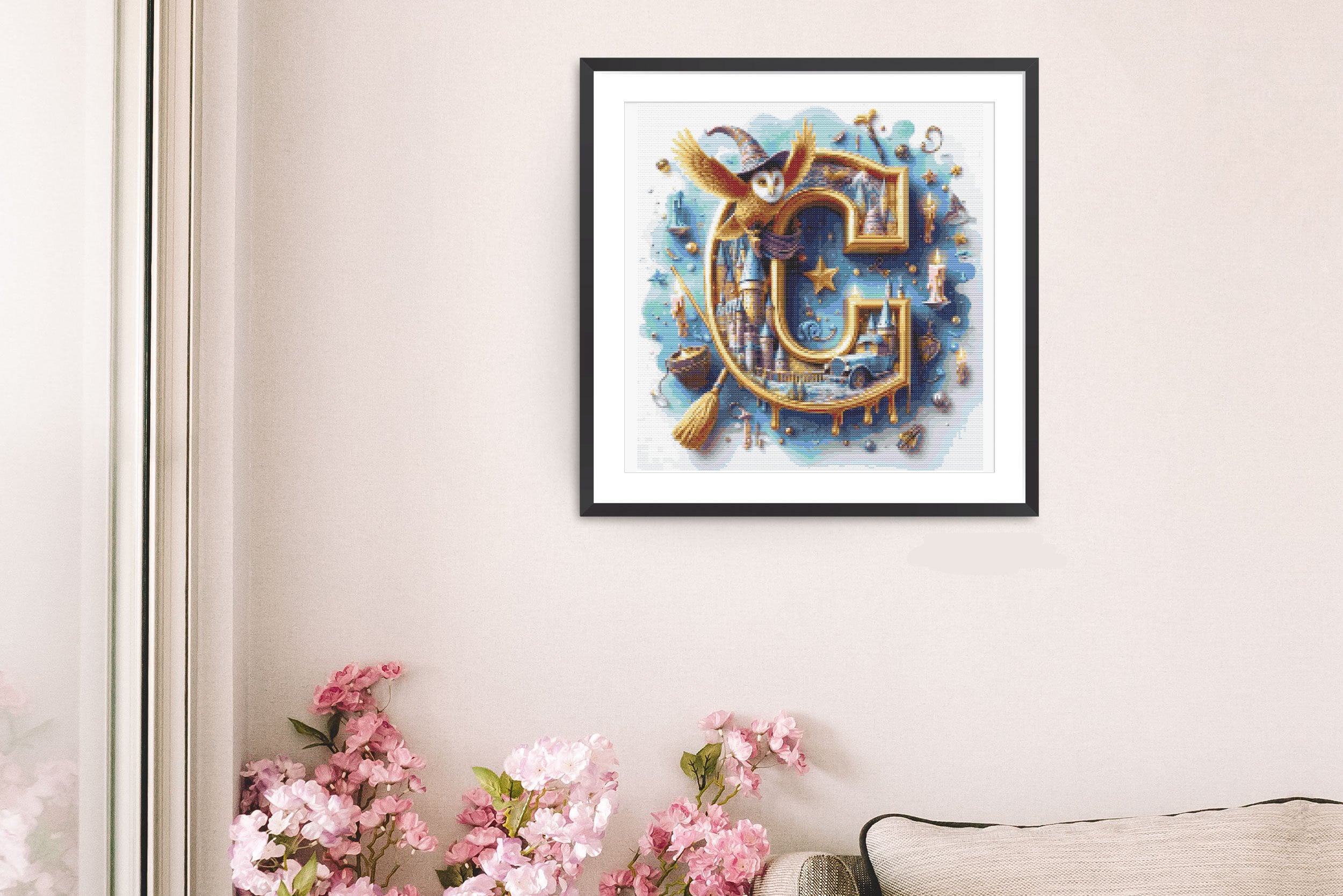 Cross Stitch Pattern Letter C Embroidery Design Letters Alphabet ...