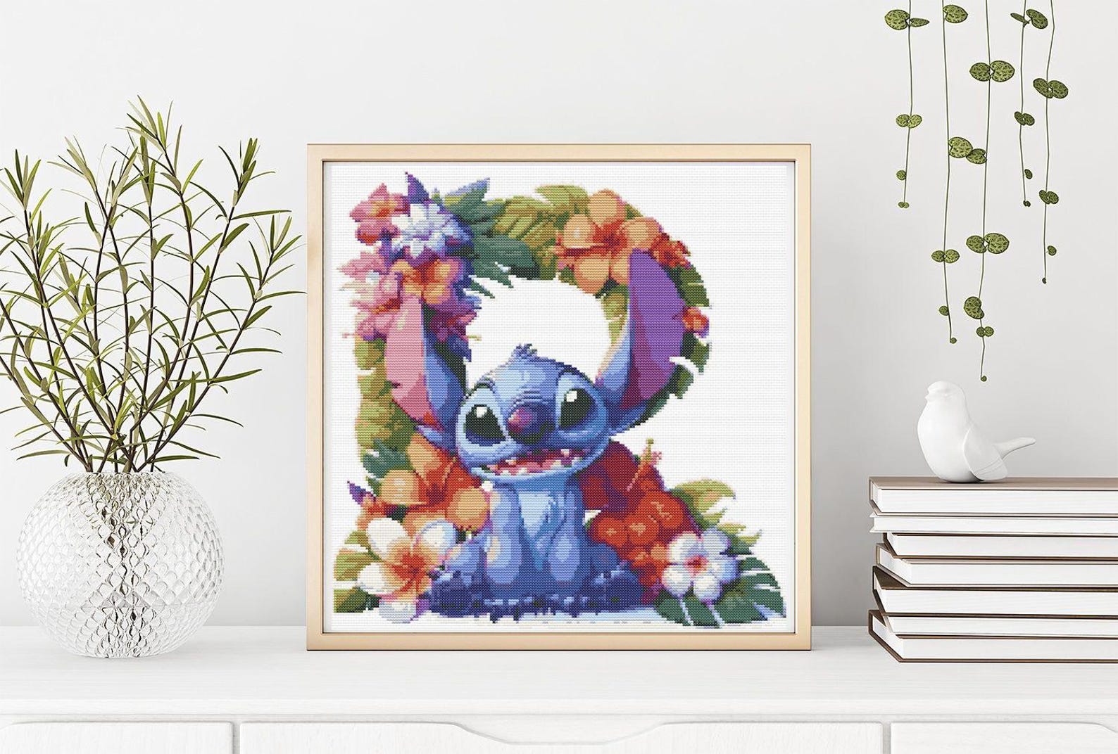 Cross Stitch Pattern Floral Alphabet Embroidery, Flower Letters Xstitch ...