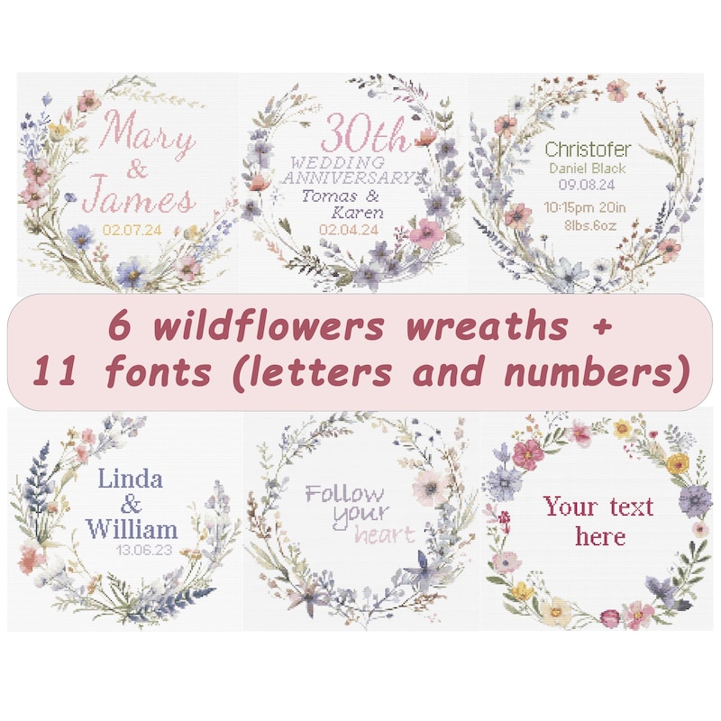 Wildflower Wedding Cross - Etsy