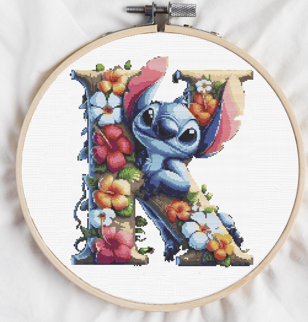 Cross Stitch Pattern Floral Alphabet Embroidery, Flower Letters ...