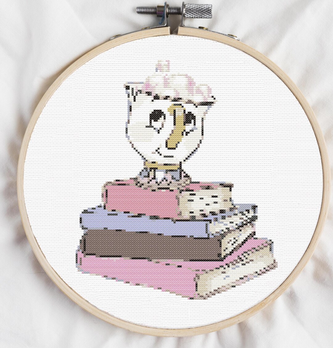 Cross Stitch Pattern Books and Chip, Cartoon Character Embroidery Book ...