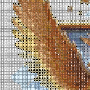 Cross Stitch Pattern Letter N Embroidery Design Letters Magic Alphabet ...