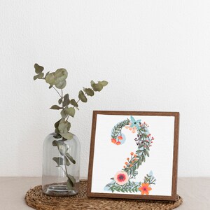 Cross Stitch Pattern Set Floral Numbers 1-10 Embroidery Designs Baby ...