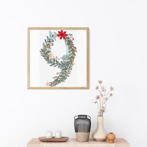 Cross Stitch Pattern Set Floral Numbers 1-10 Embroidery Designs Baby ...