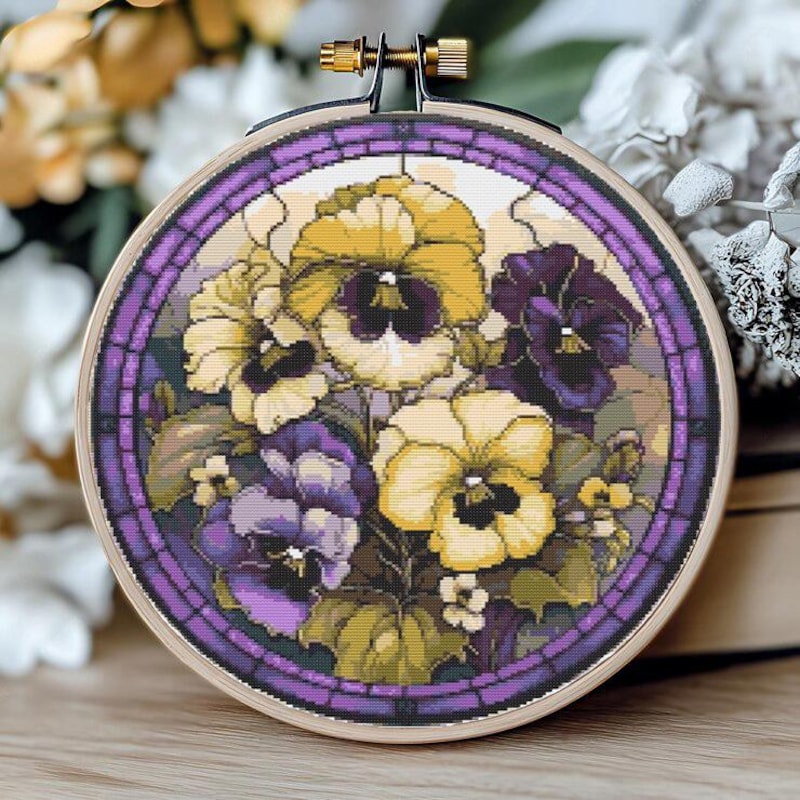 Violet Stained Glass - Etsy