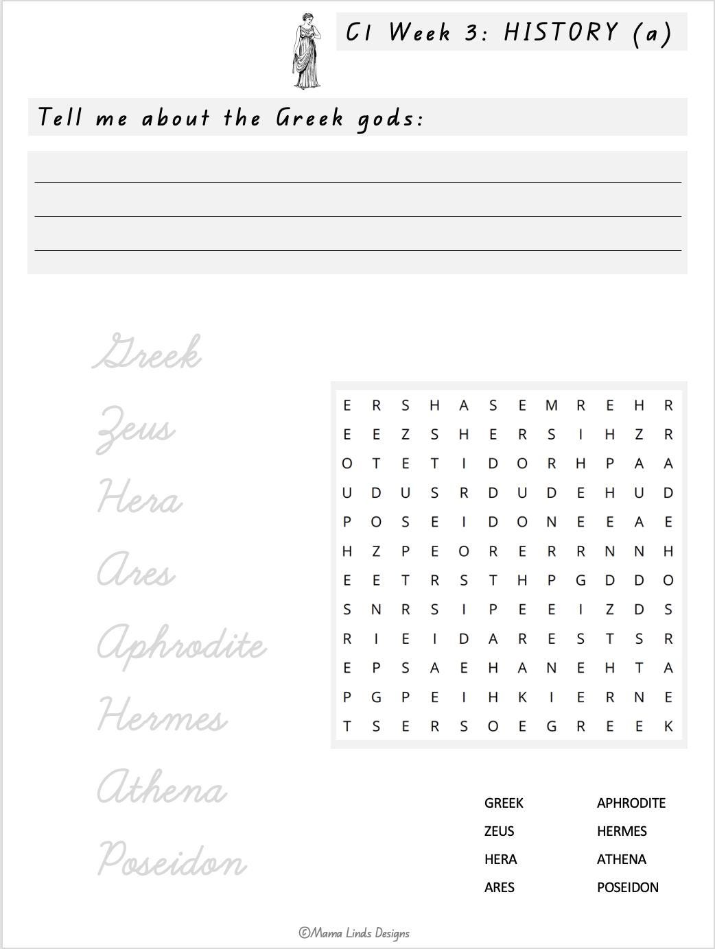 CC Cycle 1 History Worksheets - Etsy