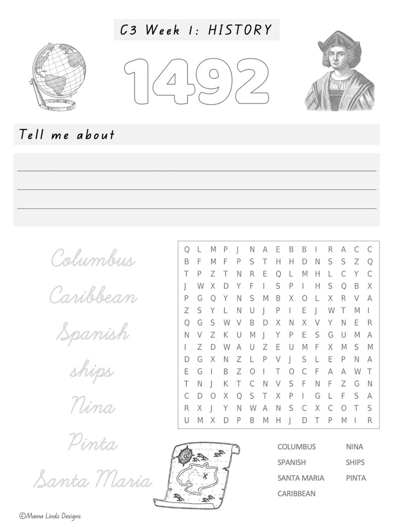 CC Cycle 3 History Workbook - Etsy