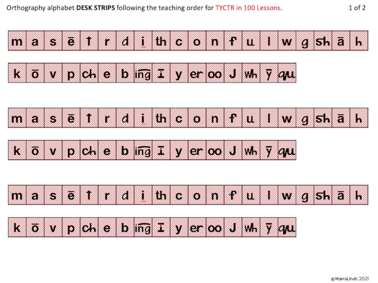 Orthography Alphabet to Compliment Teach Your Child to Read in 100 Easy ...