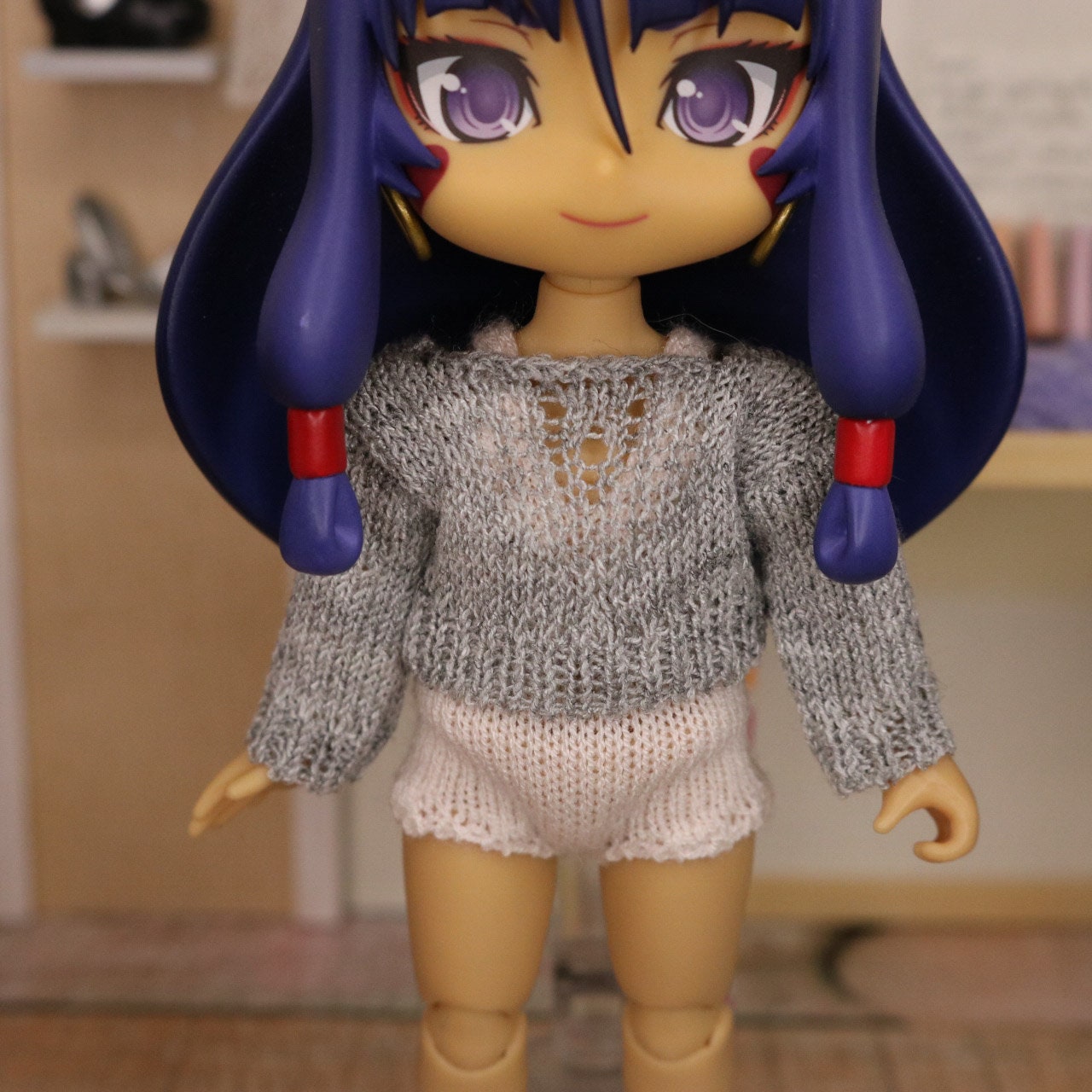 Viscose Heart Top for 1/12 Chibi Dolls, Nendoroid Doll, Obitsu 11 ...