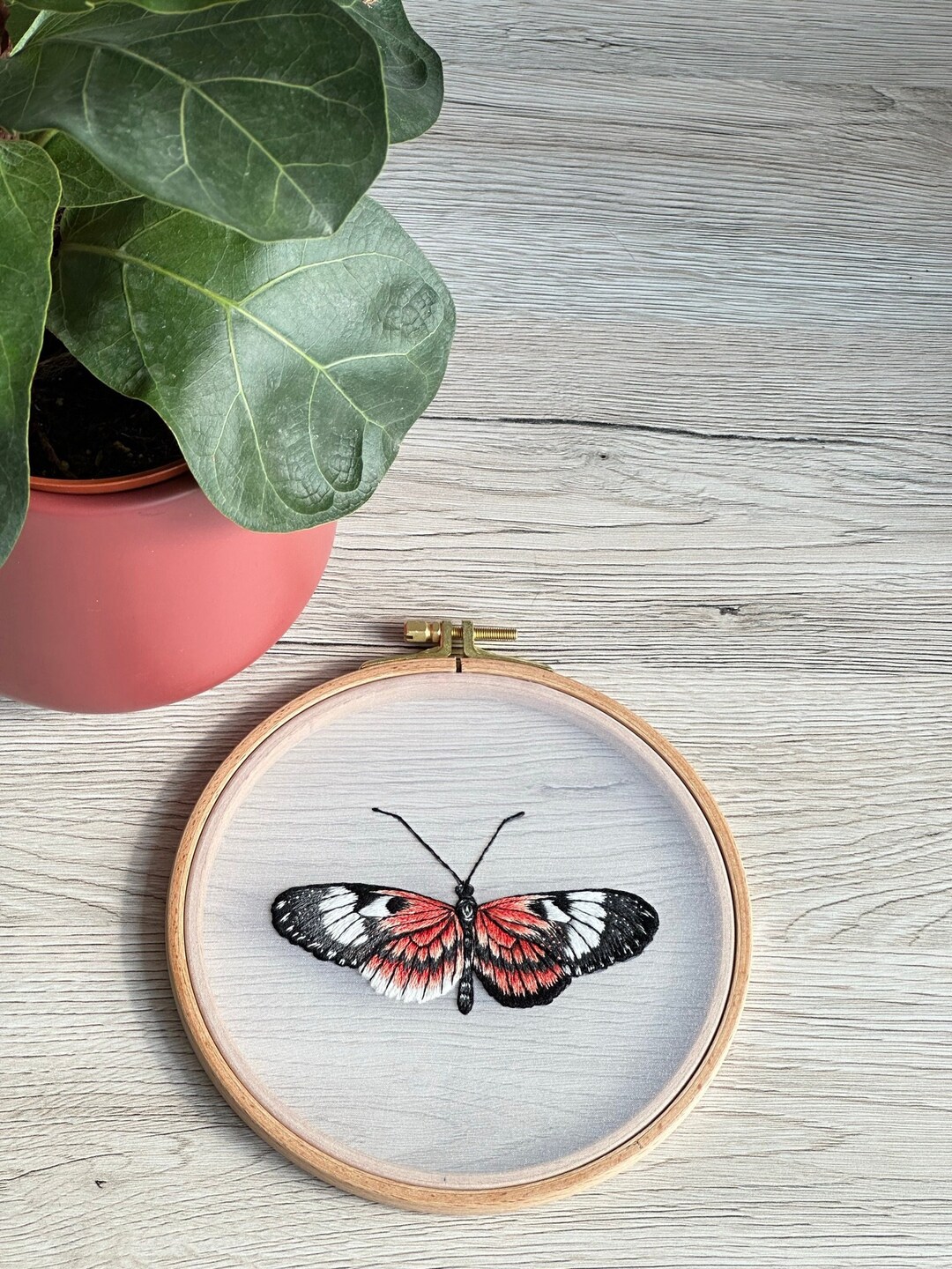 Doris Longwing Translucent Hoop Art, Polyester Organza Butterfly Decor ...