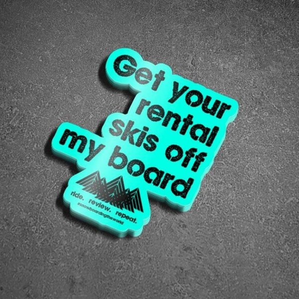 Snowboard Sticker - Etsy