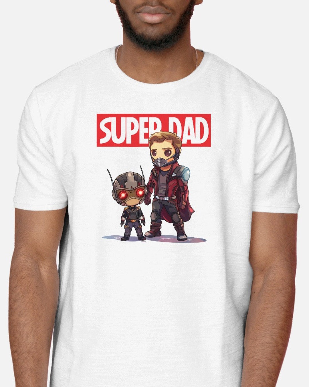 Starlord Dad&child Tshirt Design Fathers Day Png, Funny Dad Png ...