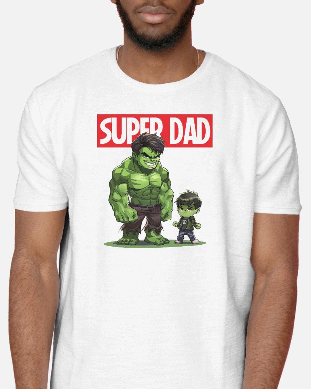 Hulk Dad&child T-shirt Design Fathers Day Png, Funny Dad Png, Vintage ...