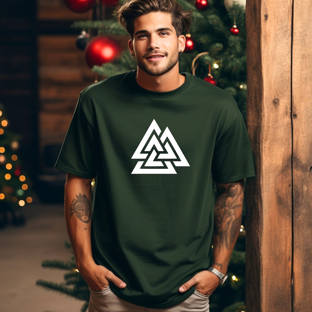 Viking T-shirt Valknut T-shirt Viking Style Rune Shirt - Etsy