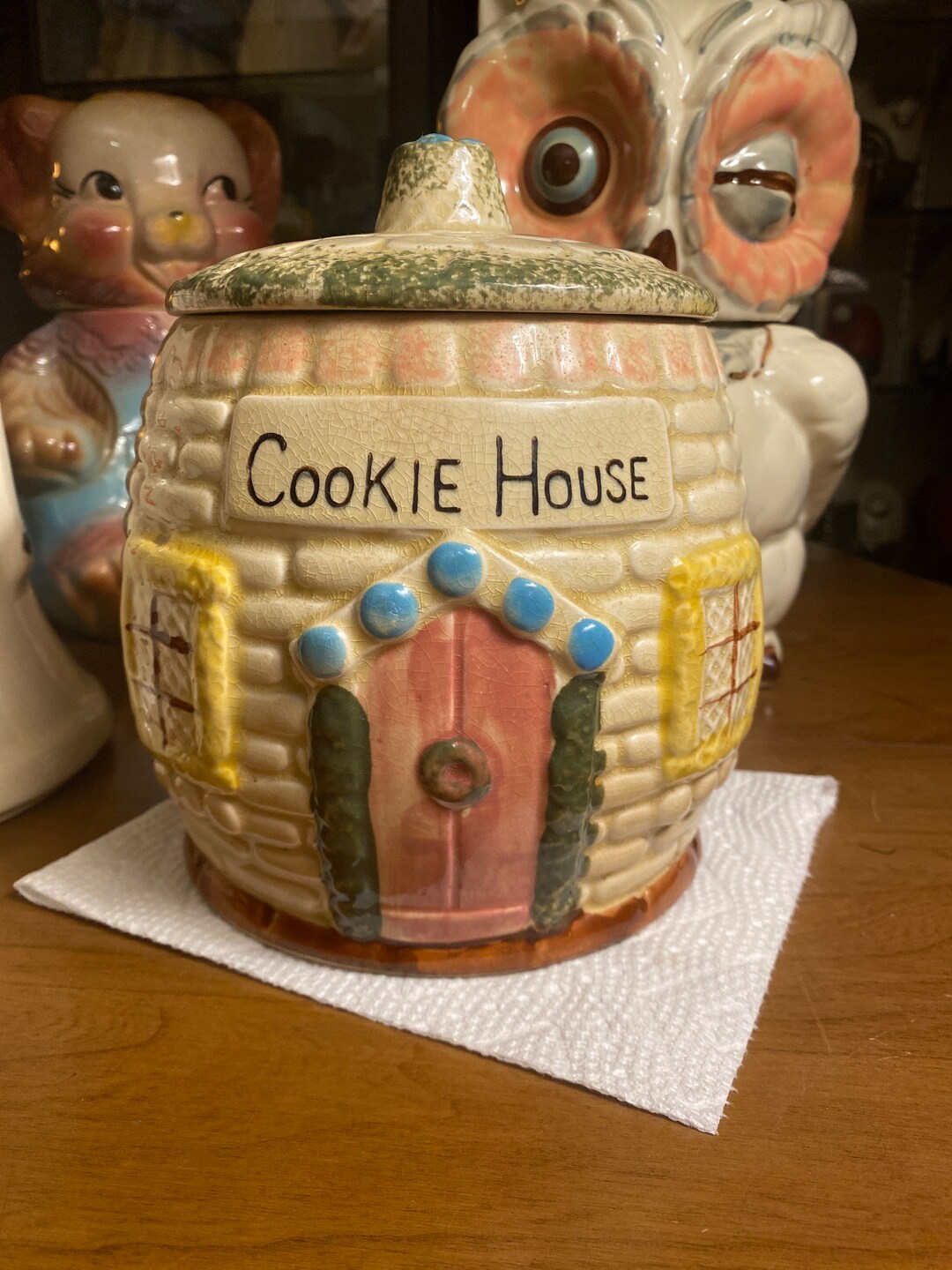 Vintage Cookie House Cookie Jar - Etsy