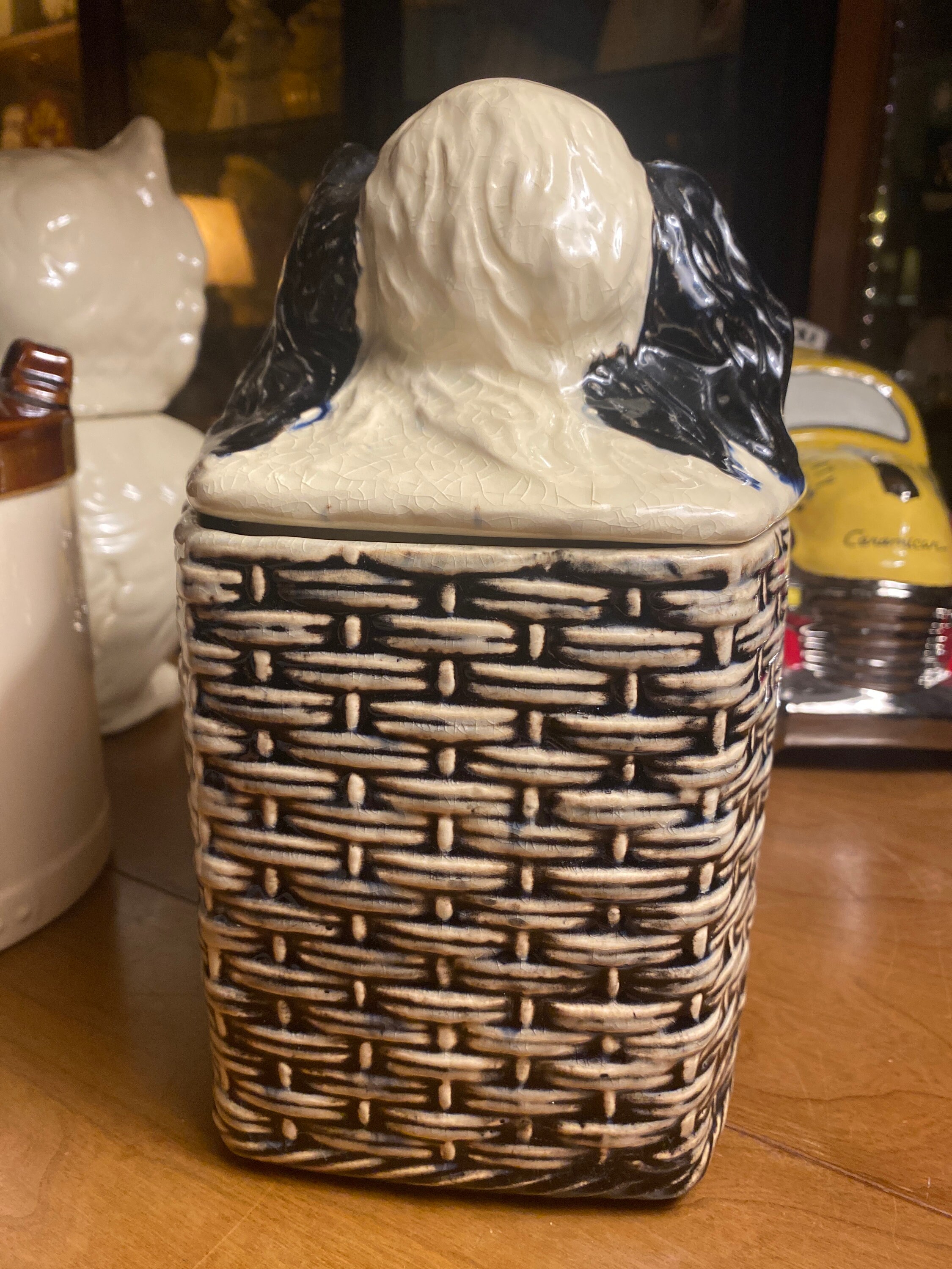 Vintage Mccoy Dog in Basket Cookie Jar Marked on Bottom - Etsy
