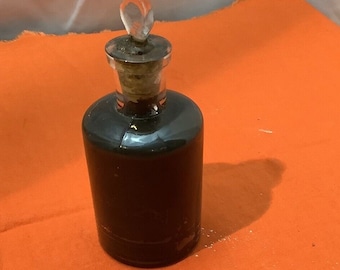 Antique American Quality Snuff Jar Antique Glass Snuff Container With ...