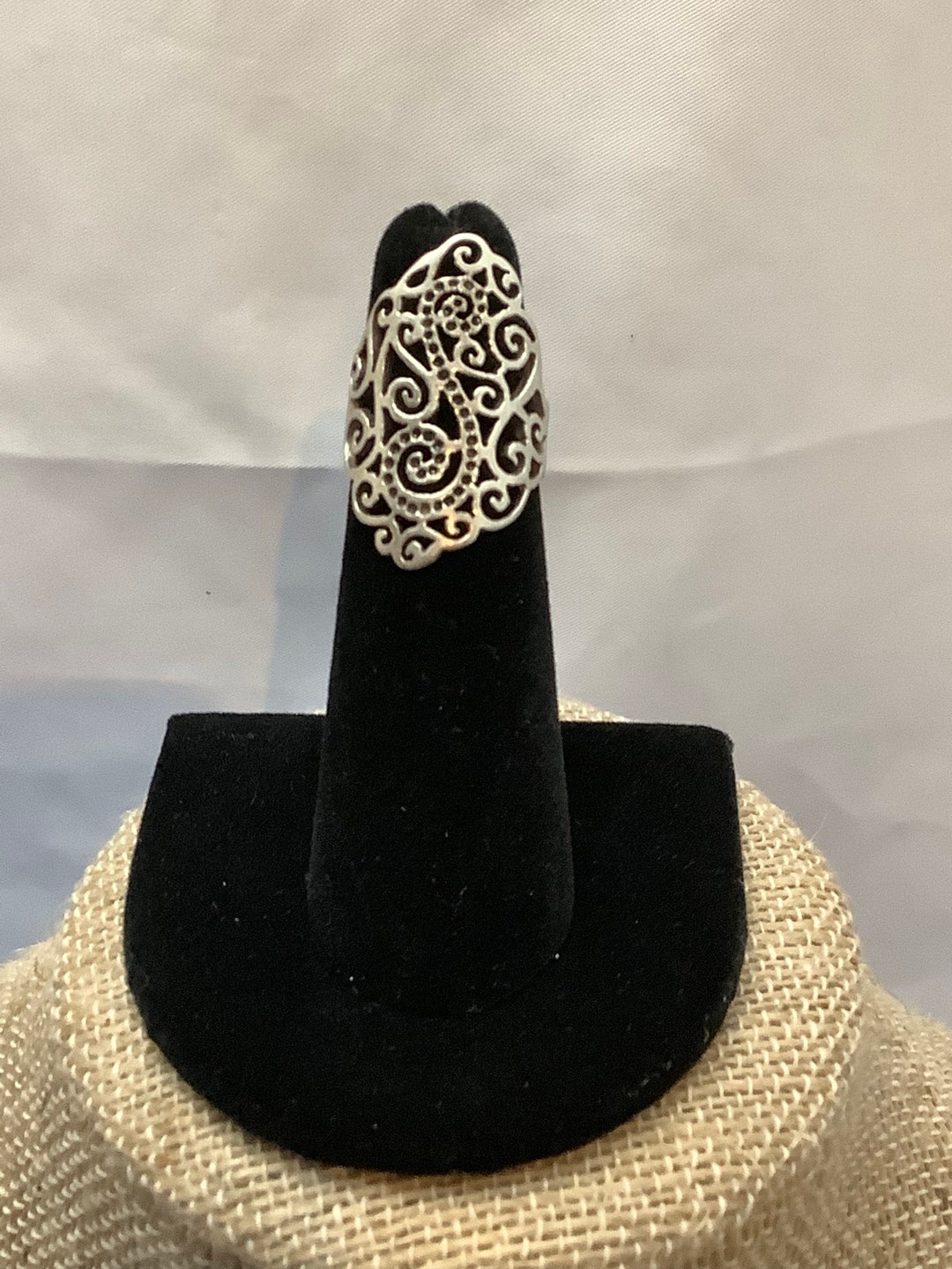 Sterling Silver Filigree Ring - Etsy