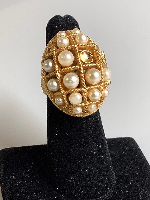 vintage avon perfume ring - Gem