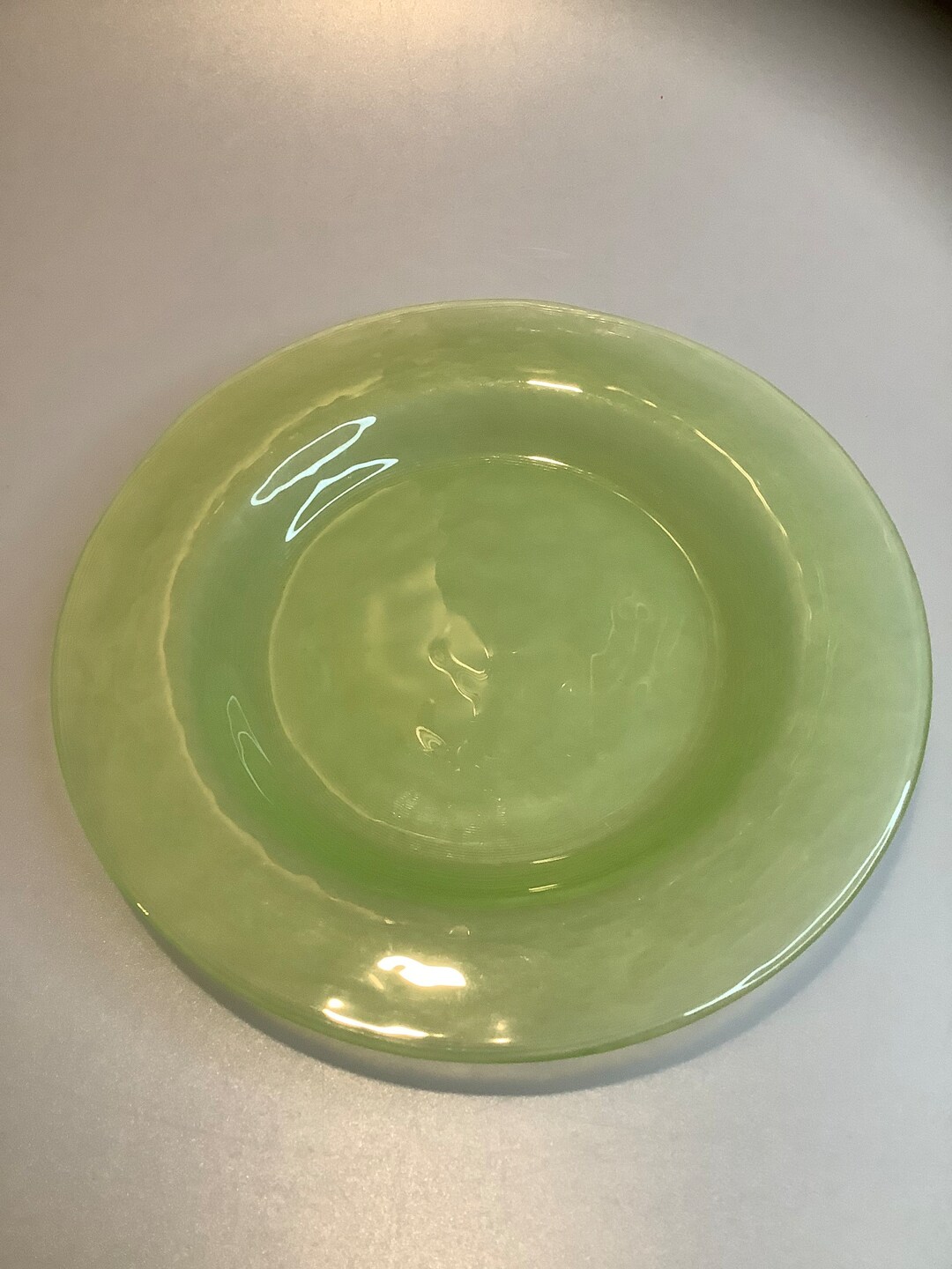 Vintage Green Plate - Etsy