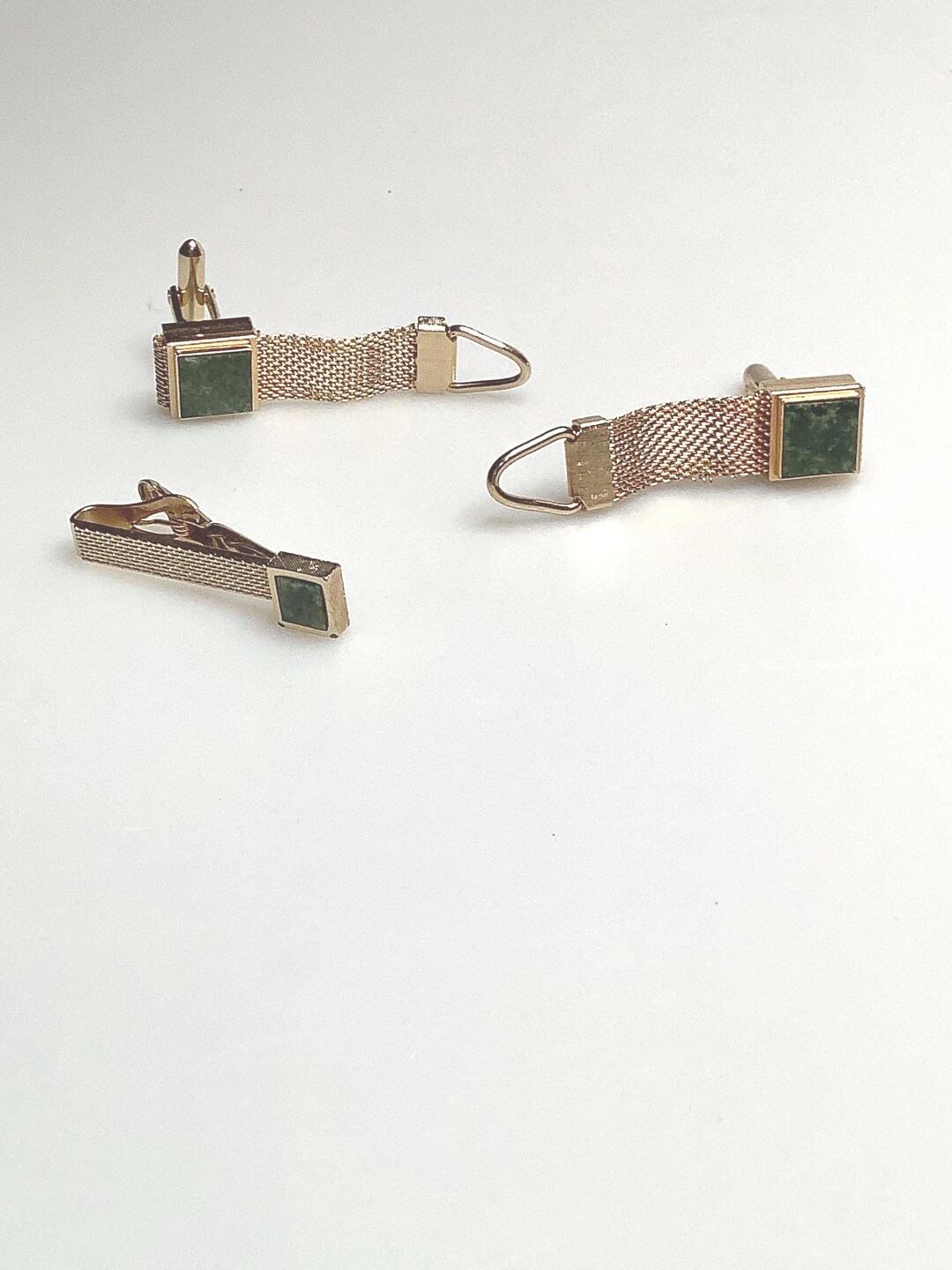 Swank Chain Links and Tie Clip - Etsy