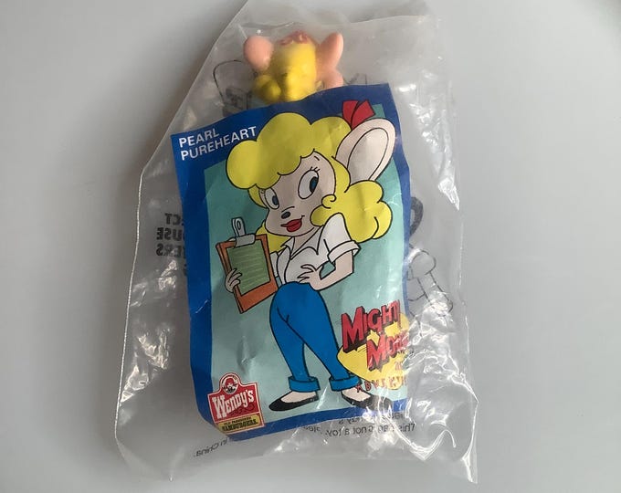 1989 Wendy's Mighty Mouse Toy - Etsy