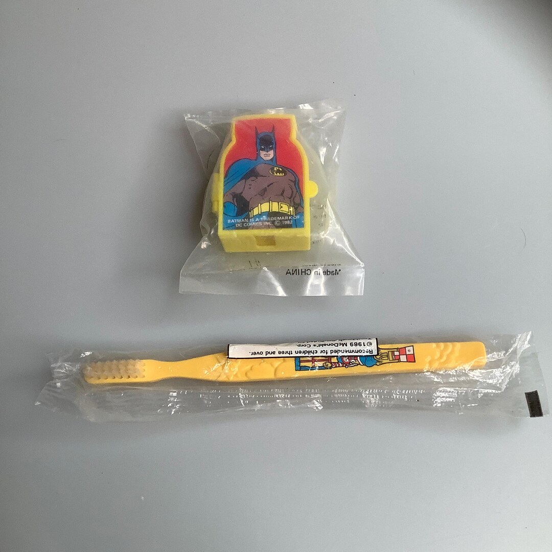 1982 Mcdonalds Batman Tooth Brush Cover - Etsy