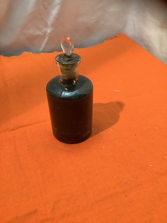 Antique Snuff Glass Bottle - Etsy