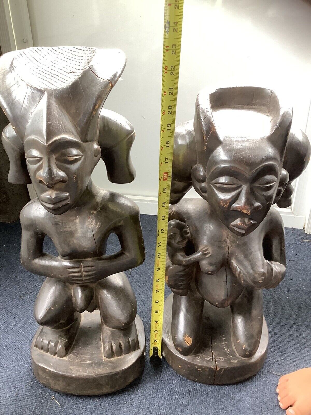 Vintage Tribal Fertility Couple Statues - Etsy