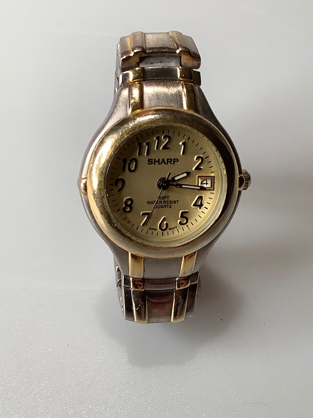 Silver and Gold Sharp Watch - Etsy