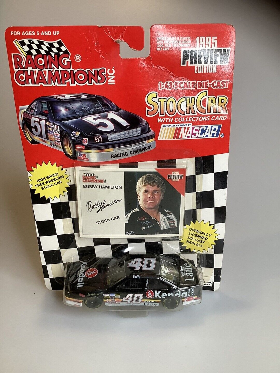 1995 Racing Champions Bobby Hamilton Stock Car - Etsy