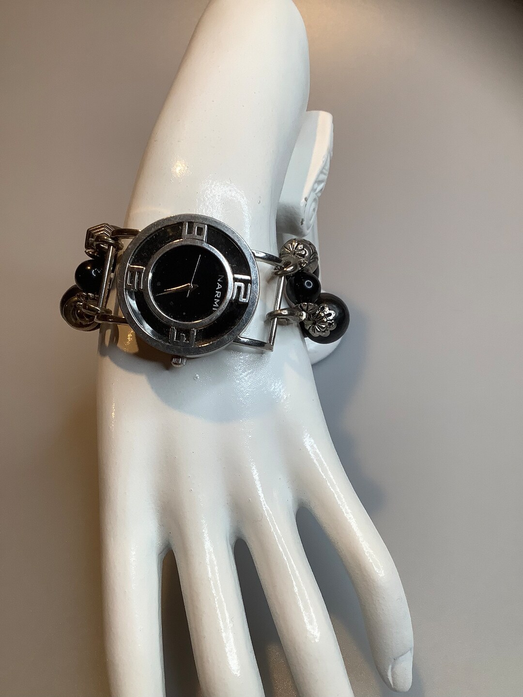 Black Beaded Narmi Watch - Etsy