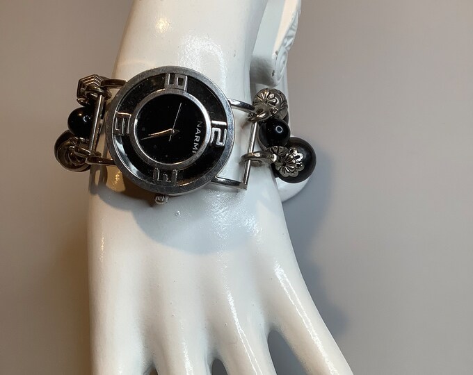 Black Beaded Narmi Watch - Etsy