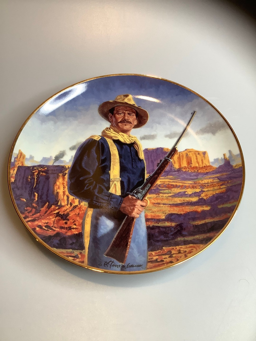 John Wayne Collectible Plate - Etsy