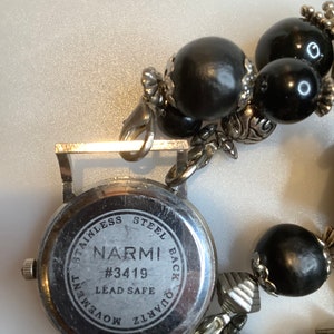 Black Beaded Narmi Watch - Etsy