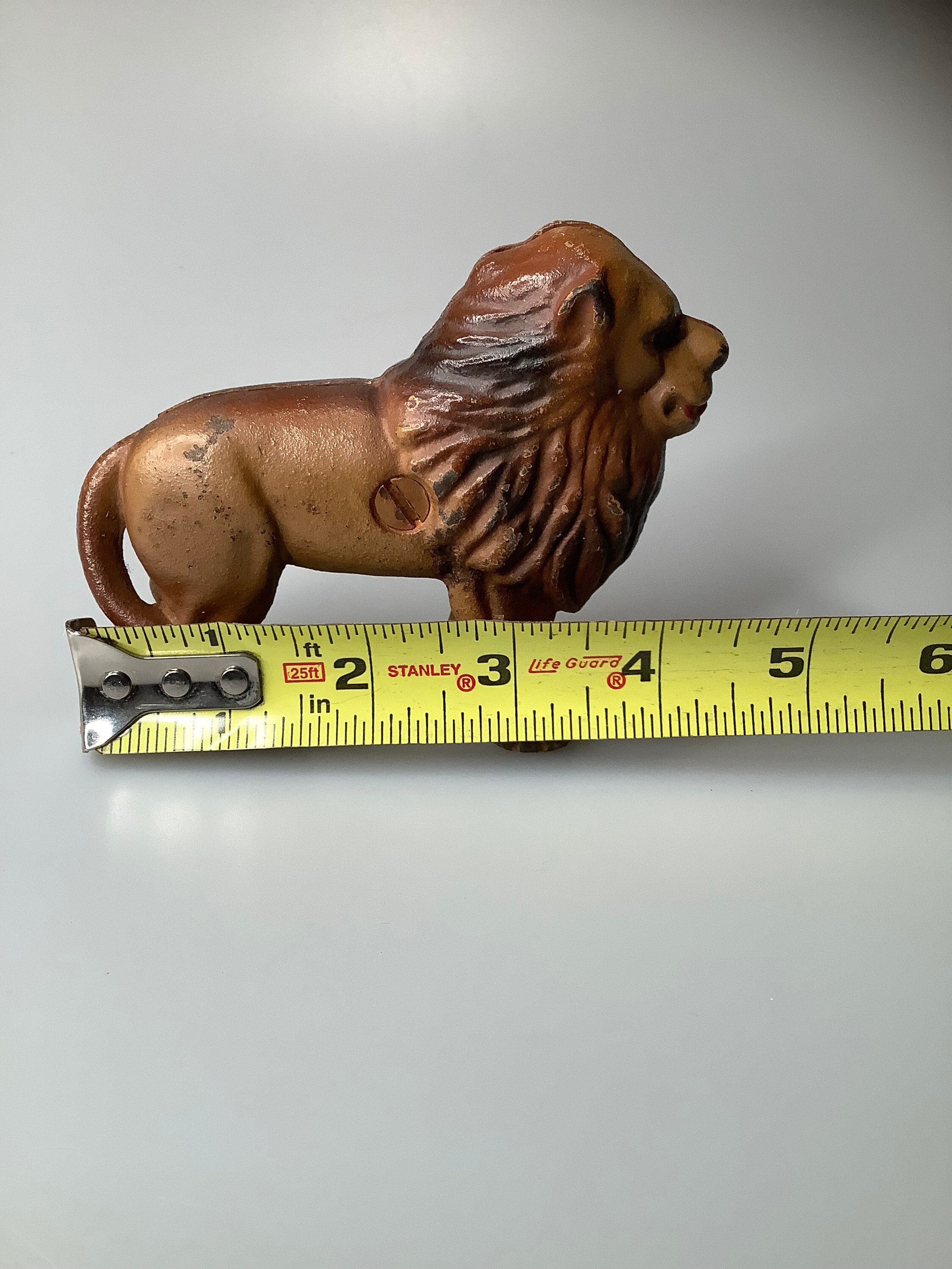 Vintage Iron Lion Coin Bank - Etsy