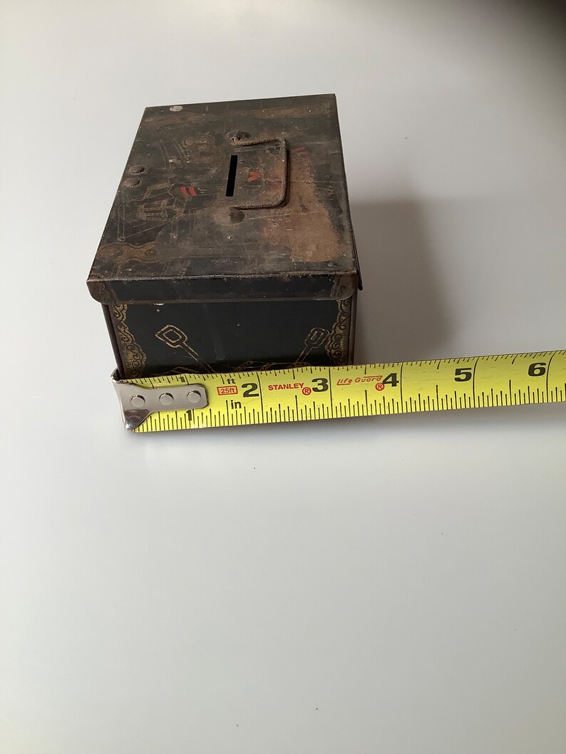 Vintage Tin Pirates Chest Coin Bank - Etsy