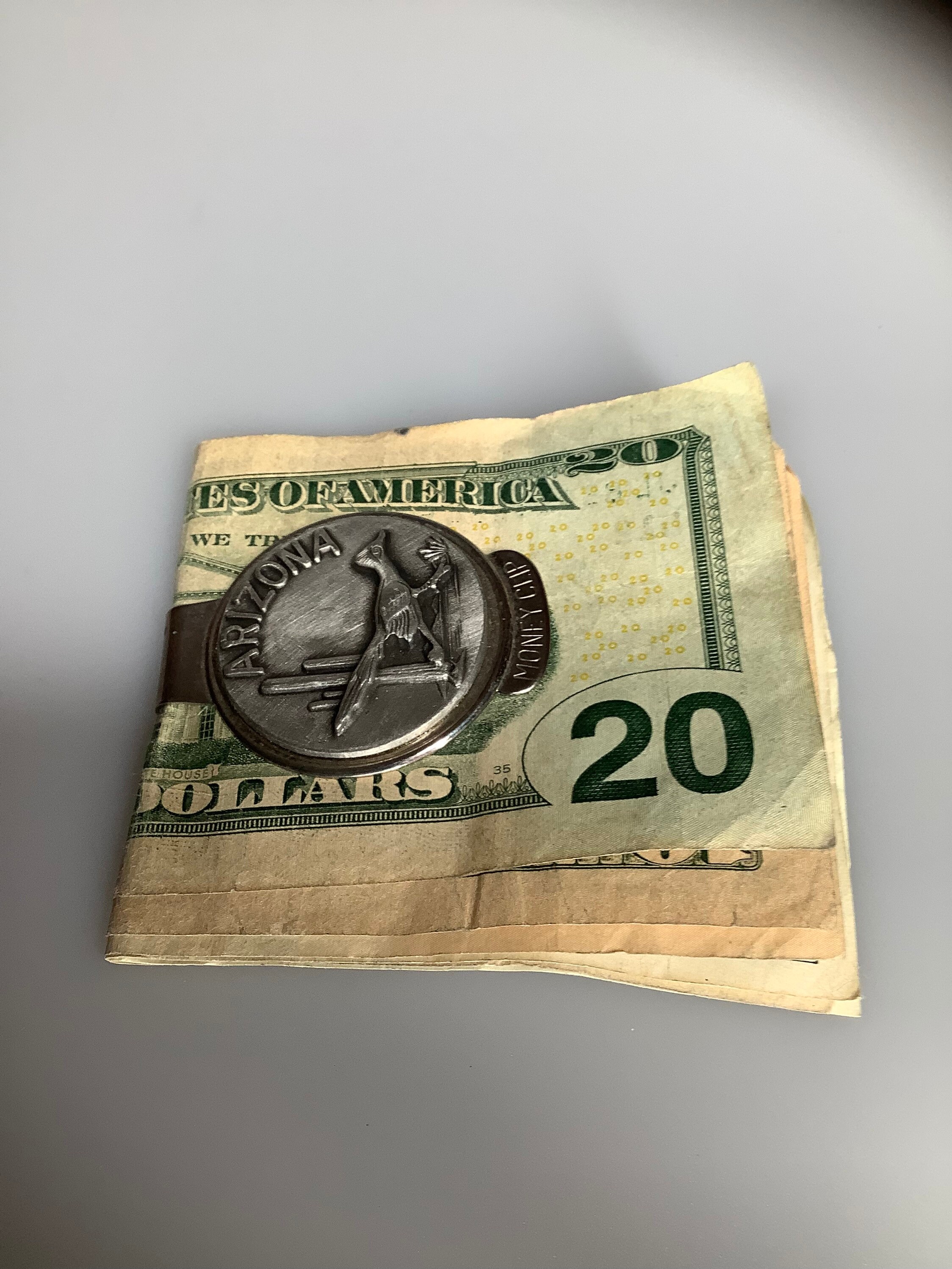 Vintage Arizona Road Runner Money Clip - Etsy