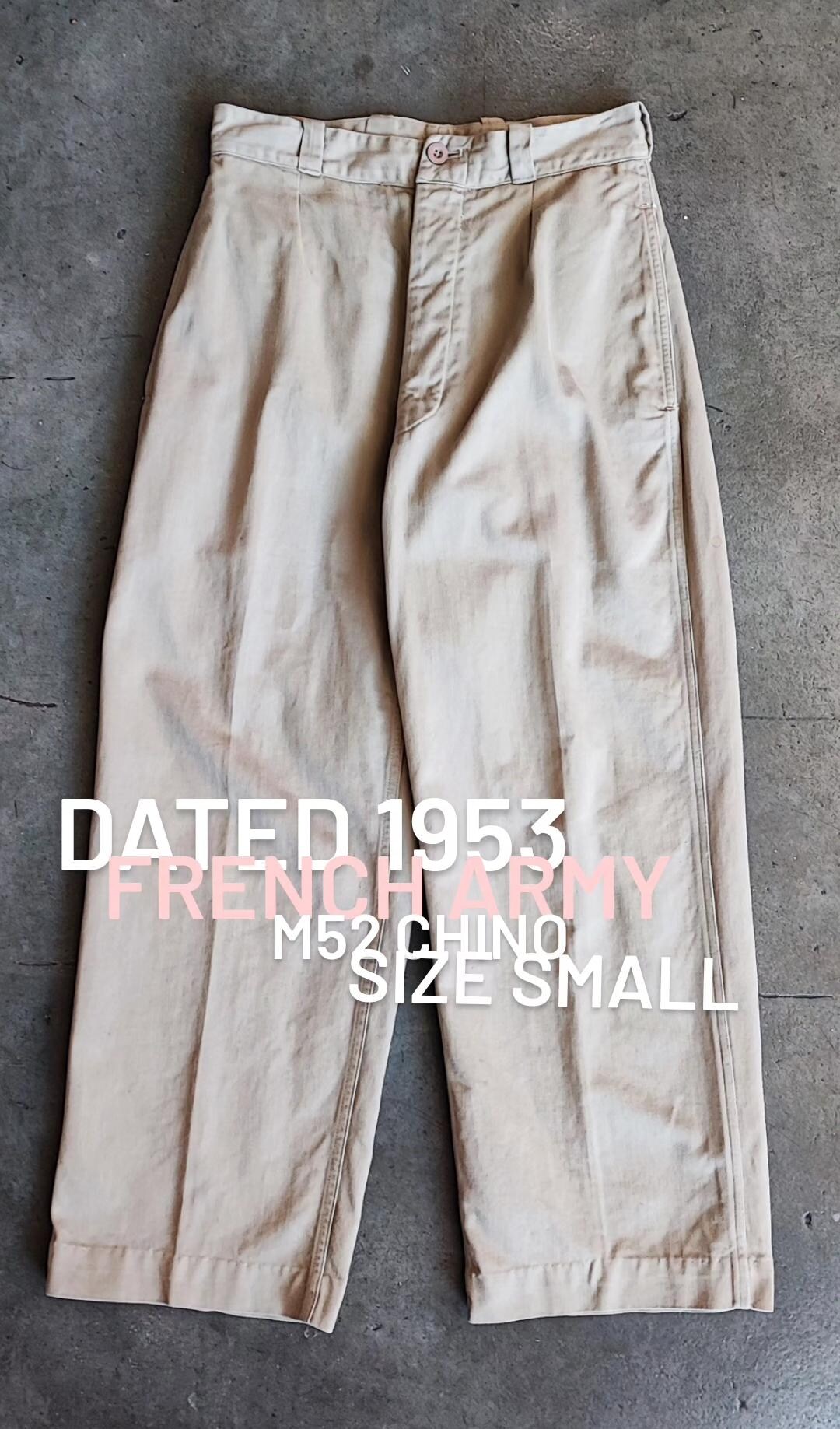 Dated 1953 French Army M52 Foreign Legion Chino / Size Small / Classic ...