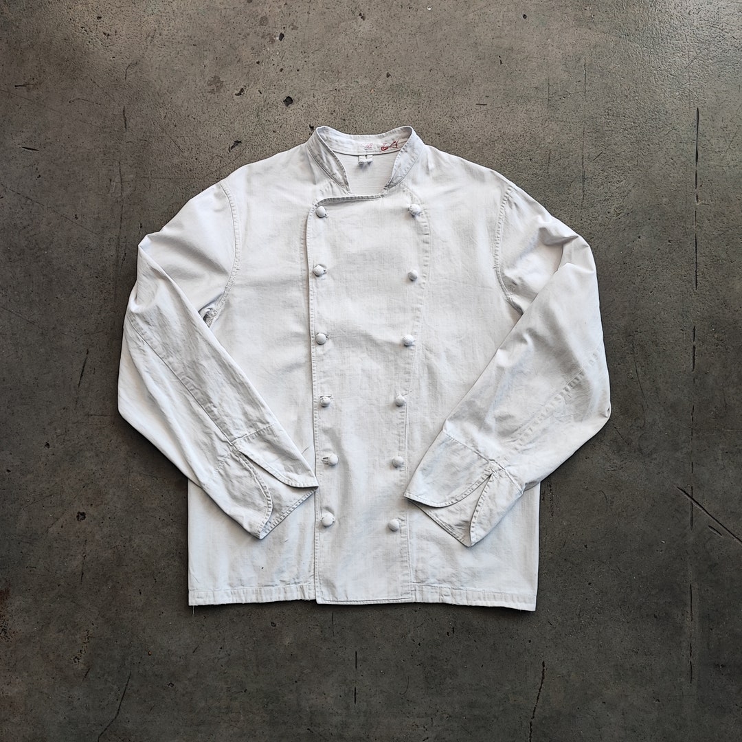 Circa Circa 1930s French Bakery Double Breasted Jacket / White Soft ...