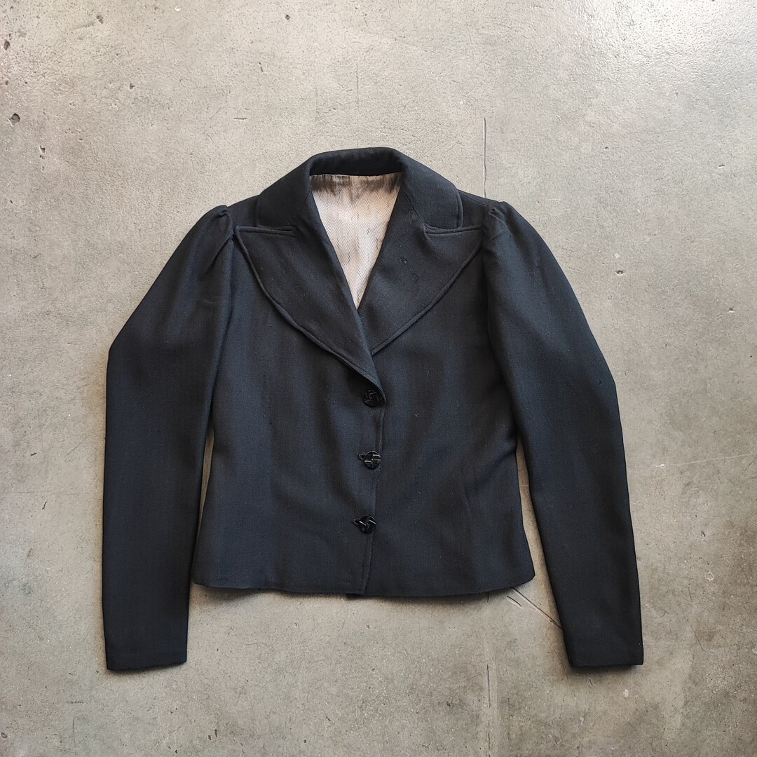Circa 1920 French Wool Woman Jacket / Vintage Classic Workwear Old ...