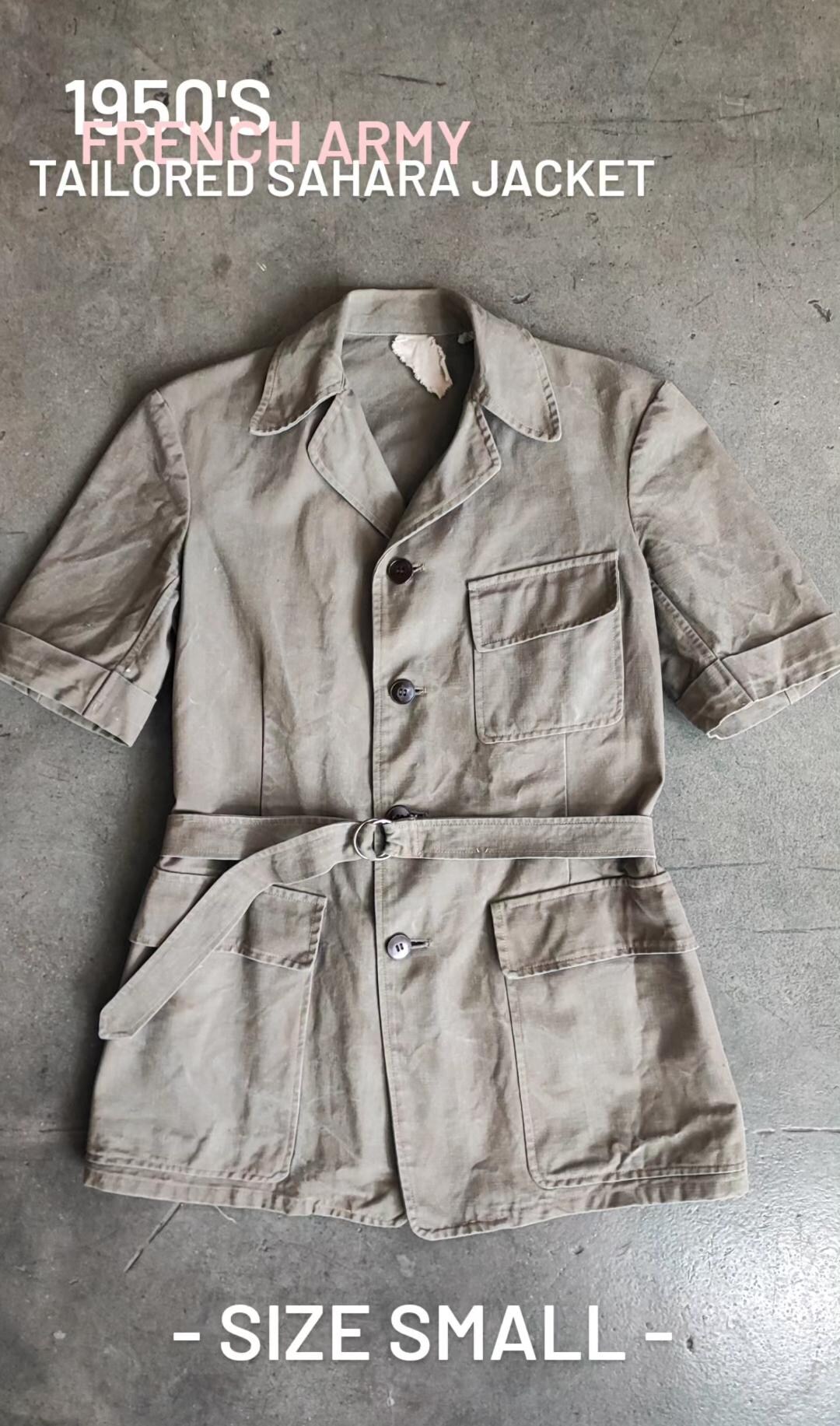 Circa 1950s French Army Tailored "sahara" Jacket / Made in France ...