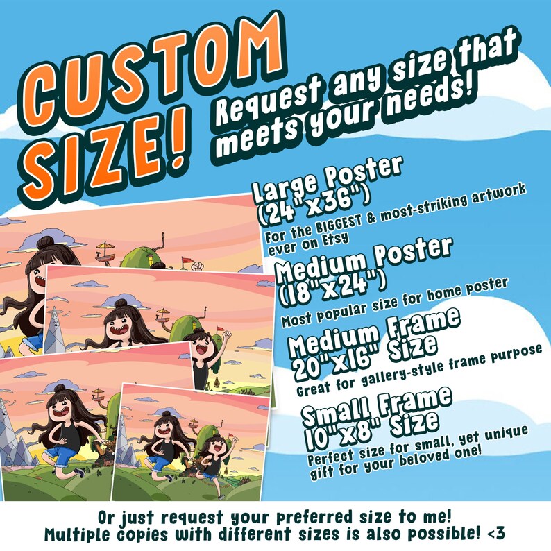 Custom Adventure Cartoon Style Portrait From Photo Couple or Family ...